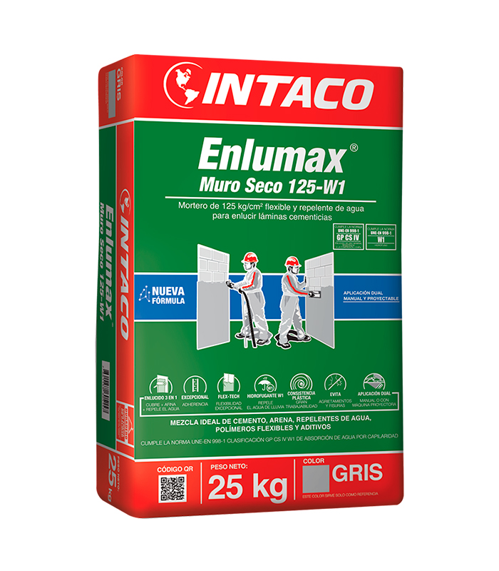 INT ENLUMAX MURO SECO 125-W1 25KG | Civilart :: Acabados de la Construcción